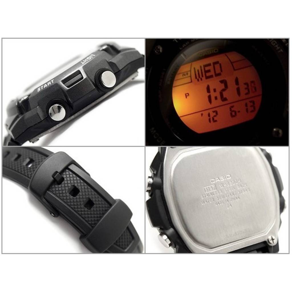 RELOJ CASIO W-S200H-1 CARRERAS Y FITNESS - CASIO Club by NipponArgentina