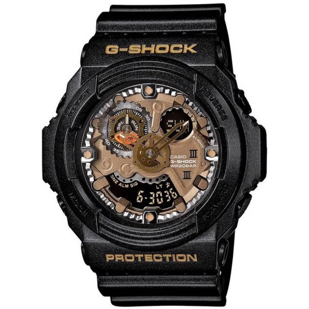 RELOJ CASIO GA-300A-1DR BLACK & GOLD - CASIO Club by NipponArgentina